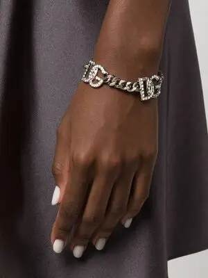 Dolce & Gabbana Crystal-embellished Link-chain Bracelet