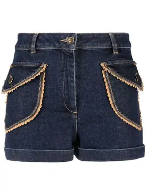 Moschino Passementerie Denim Shorts