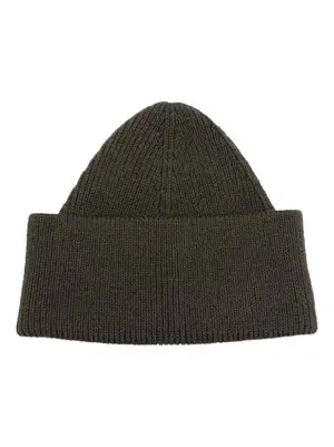 CRAIG GREEN Eyelet-detail Ribbed-knit Beanie - Green