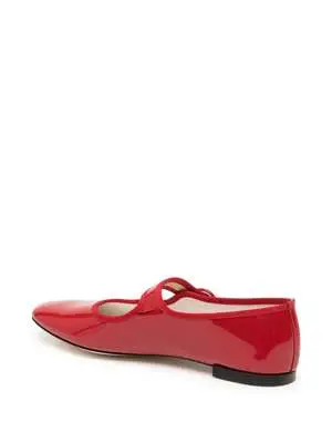 Repetto Georgia Patent-leather Mary Jane Pumps - Red