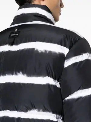 Moncler Striped Puffer Jacket - Black