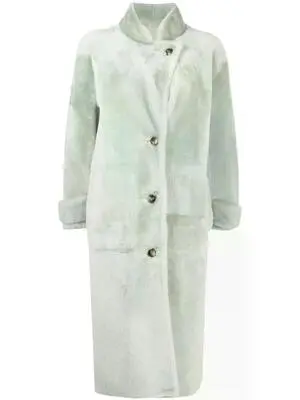 YVES SALOMON Button-up Mid-length Coat