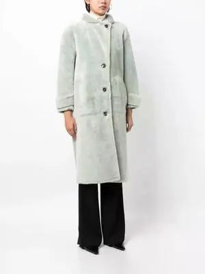 YVES SALOMON Button-up Mid-length Coat