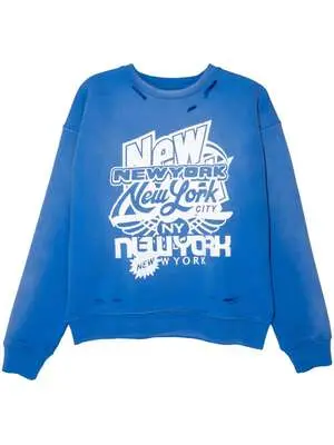 Purple Brand Distressed Sweatshirts Hoodies For Men