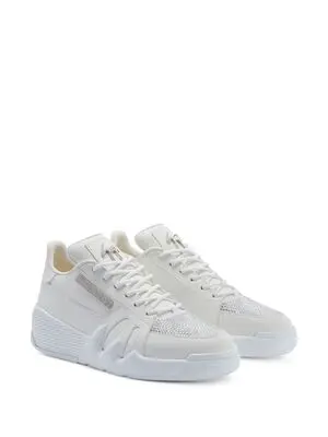 GIUSEPPE ZANOTTI Talon Rhinestone-embellished Leather Sneakers