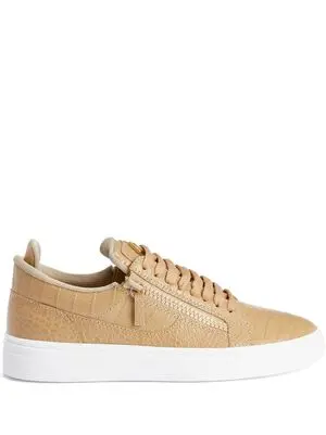 GIUSEPPE ZANOTTI Double-zip Low-top Sneakers - Neutrals