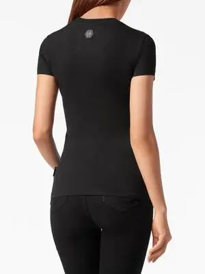 Philipp Plein Logo Cotton T-shirt - Black