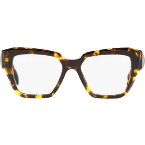 Prada Prada 51mm Square Optical Glasses Honey