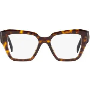 Prada Prada 51mm Square Optical Glasses Tortoise