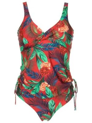 LYGIA & NANNY Lygia & Nanny Bruma Botanical-Print Tankini Set Red