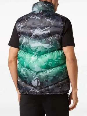 PLEIN SPORT Camouflage-pattern Padded Vest