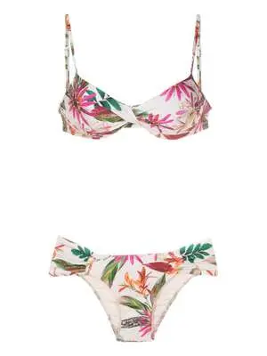 LYGIA & NANNY Vitoria Botanical-print Bikini - Multicolour
