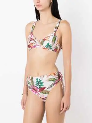 LYGIA & NANNY Marcela Floral-print Bikini - White