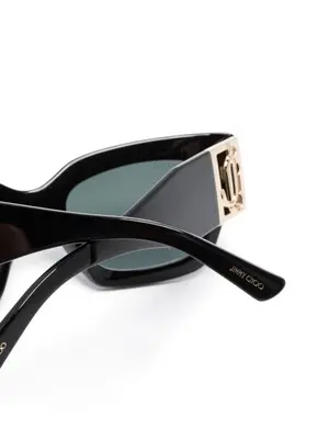 JIMMY CHOO Nena Rectangle-frame Sunglasses
