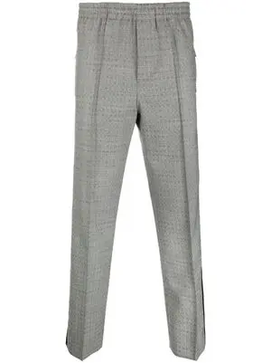 SAPIO N40 Graphic-print Straight-leg Trousers - Grey