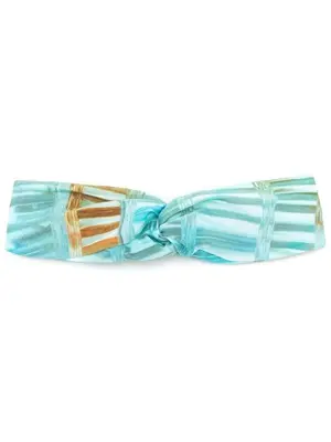 LYGIA & NANNY Bethânia Abstract-print Headband - Blue