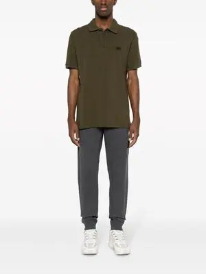 C.P. COMPANY Logo-embroidered Cotton Polo Shirt
