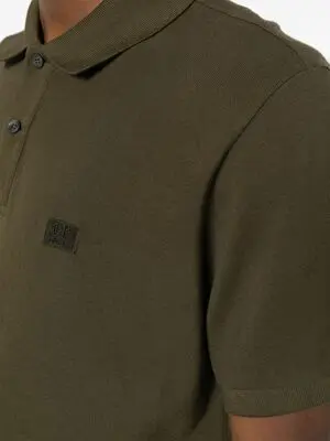C.P. COMPANY Logo-embroidered Cotton Polo Shirt