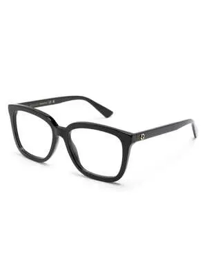 Gucci Logo Plaque Square-frame Eyeglasses