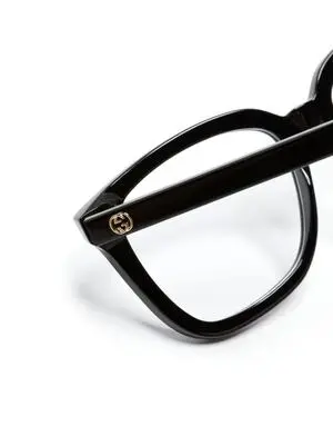 Gucci Logo Plaque Square-frame Eyeglasses