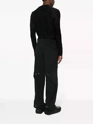 HELIOT EMIL Mid-rise Stud-detailed Trousers