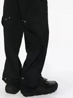 HELIOT EMIL Mid-rise Stud-detailed Trousers