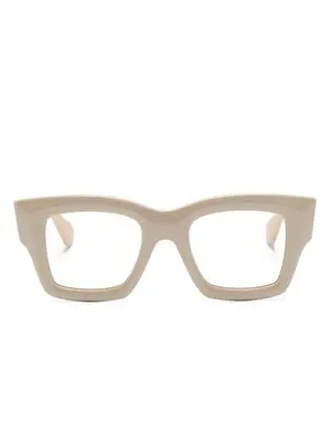 Jacquemus Les Lunettes Baci Square-frame Sunglasses - Neutrals