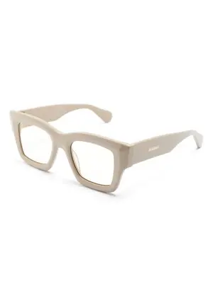 Jacquemus Les Lunettes Baci Square-frame Sunglasses - Neutrals