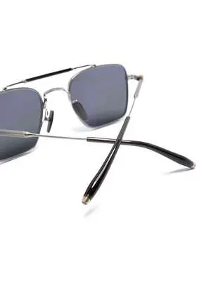 AKONI Europa Square-frame Sunglasses - Grey