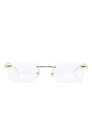 Montblanc Rectangle-frame Glasses - Gold