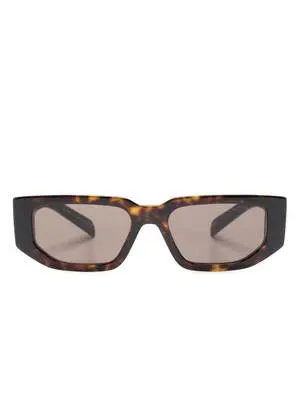 Prada Rectangle-frame Sunglasses - Brown