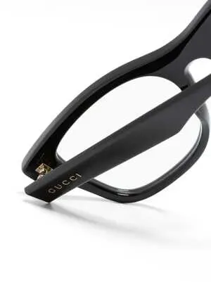 Gucci Logo-engraved Square-frame Eyeglasses