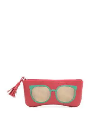 STUDIO CHOFAKIAN Sunglasses-print Leather Case - Red
