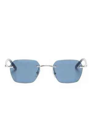 Montblanc Rimless Square Sunglasses - Blue