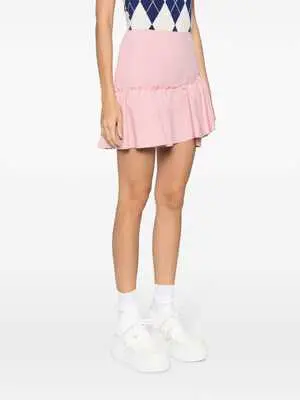 MSGM Ruffled-trim High-waisted Miniskirt