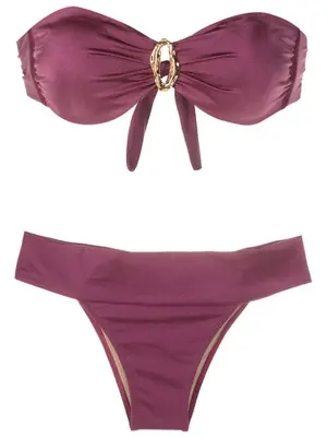BRIGITTE Strapless Mid-rise Bikini - Purple