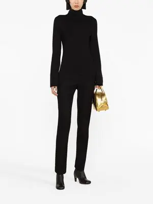JOSEPH Roll-neck Silk-blend Top