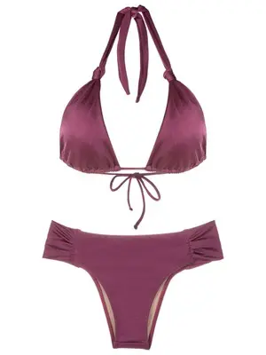 BRIGITTE Name Knot-detail Bikini - Purple