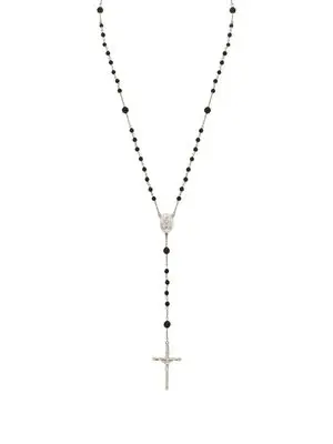 Dolce & Gabbana Rosary Gemstone-detail Necklace - Black