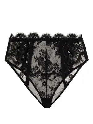 Dolce & Gabbana High-waisted Floral-lace Briefs