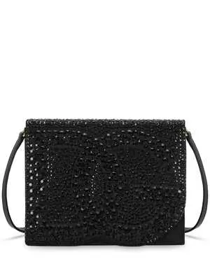 Dolce & Gabbana Rhinestone-embellished Crossbody Bag - Black