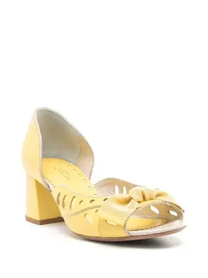 STUDIO CHOFAKIAN Adrienne Leather Pumps