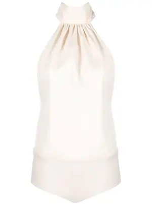 Philosophy Di Lorenzo Serafini Halterneck Sleeveless Top - Neutrals