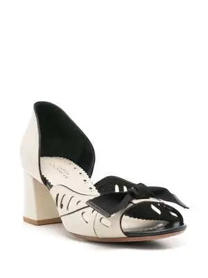 STUDIO CHOFAKIAN Adrienne Bow-detail Pumps