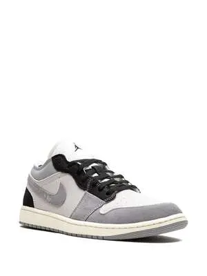 JORDAN Air 1 Low Se Craft Cement Grey Sneakers - White