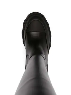 GANNI Rubber Toecap Leather Boots
