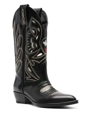 Dsquared2 70mm Cut-out Leather Mid-calf Boots