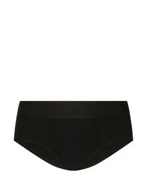 Dolce & Gabbana Logo-waistband Cotton Boxers - Black