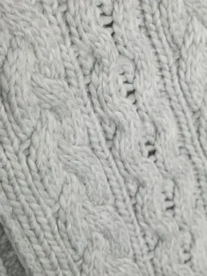 Barbour Cable-knit Scarf And Beanie Set