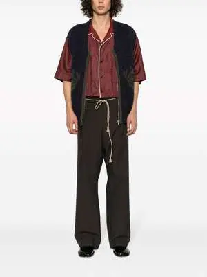 MAISON MARGIELA Drawstring-waist Wool Trousers